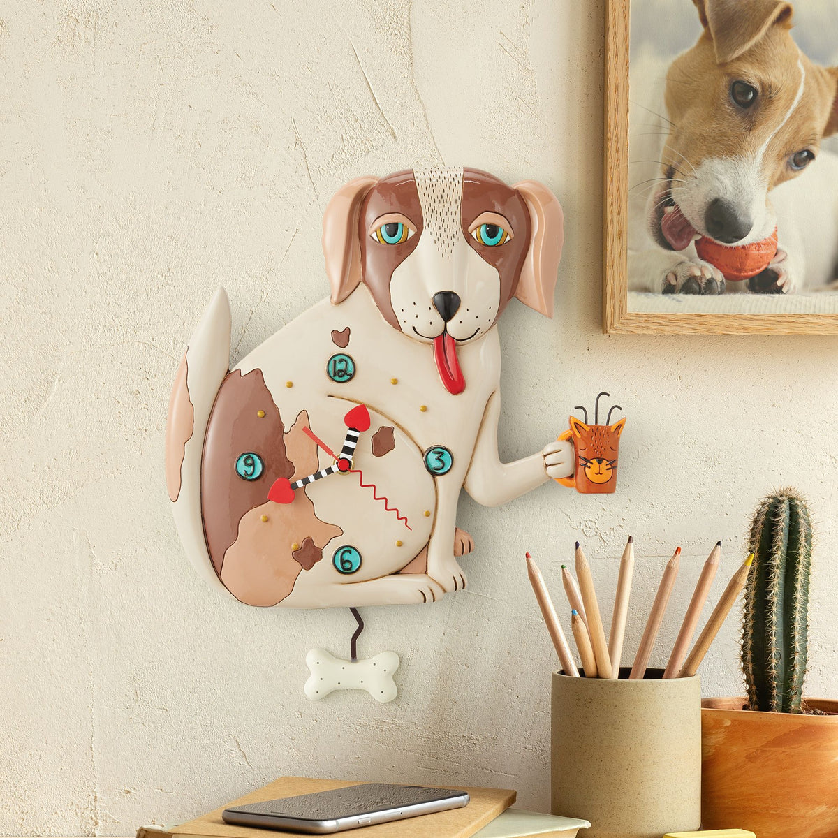 No Bones (Dog) Clock – Allen Designs Studio
